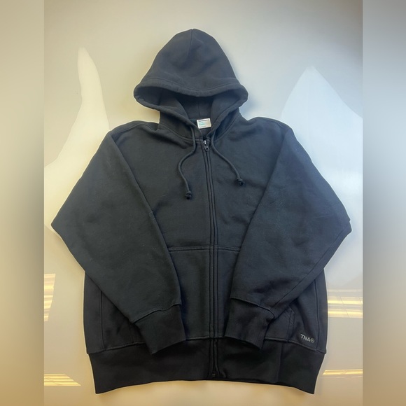 TNA | Tops | Tna Sweat Fleece Cozy Boyfriend Fit Full Zip Hoodie R788 ...